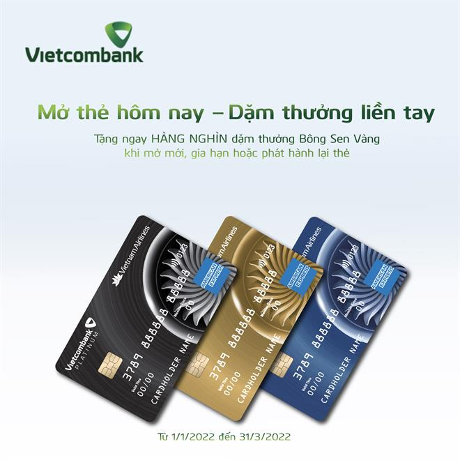 ƯU ĐÃI LỚN CHO KHÁCH HÀNG PHÁT HÀNH THẺ VIETCOMBANK VIETNAM AIRLINES ...