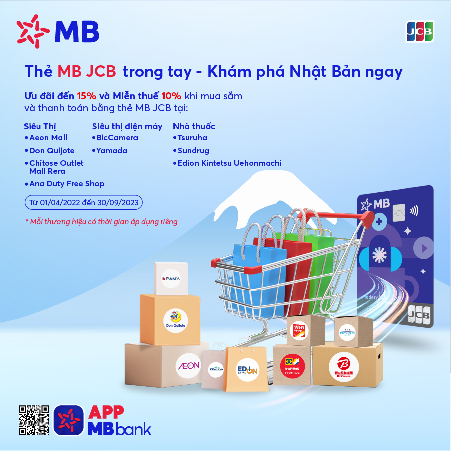 Thẻ MB JCB trong tay – khám phá Nhật Bản ngay