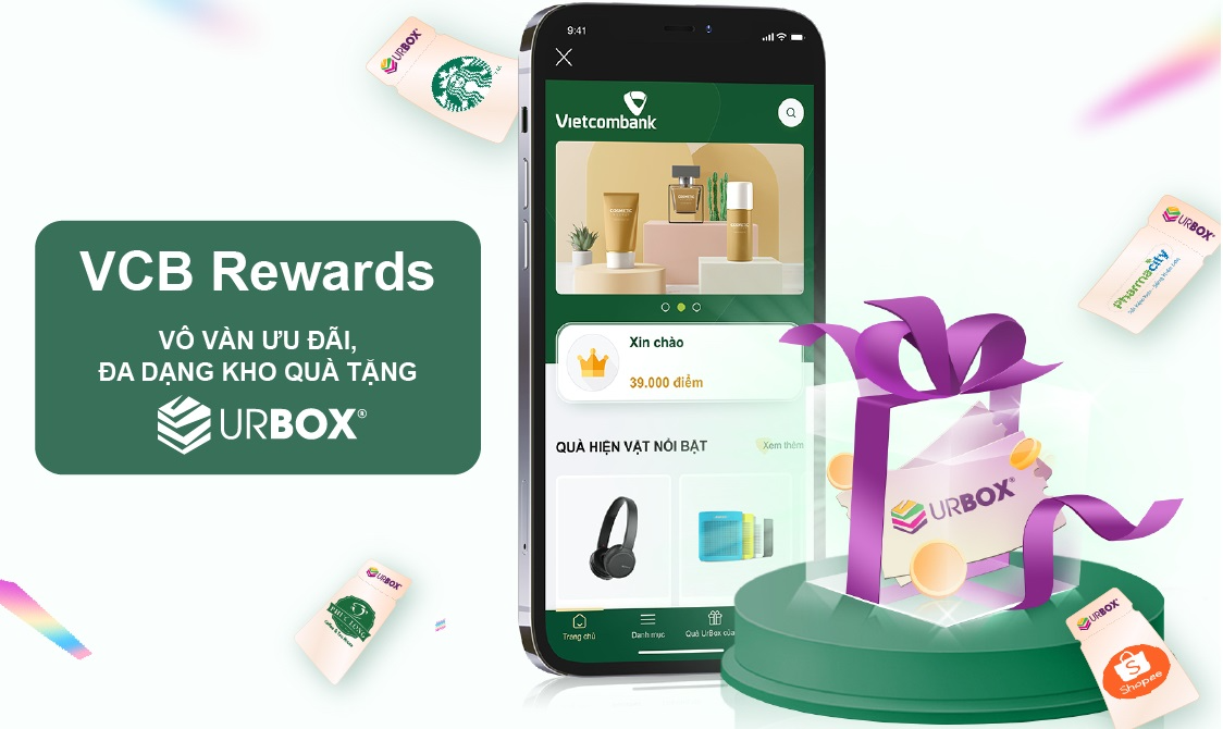 Ra mắt quà tặng Urbox trong chương trình khách hàng thân thiết VCB Rewards