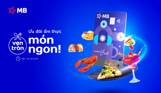 Ưu đãi ẩm thực - Vẹn tròn món ngon cùng thẻ tín dụng MB JCB