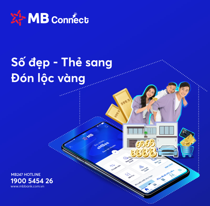 MB triển khai chương trình MB Connect “Số đẹp – Thẻ sang – Đón lộc vàng ...